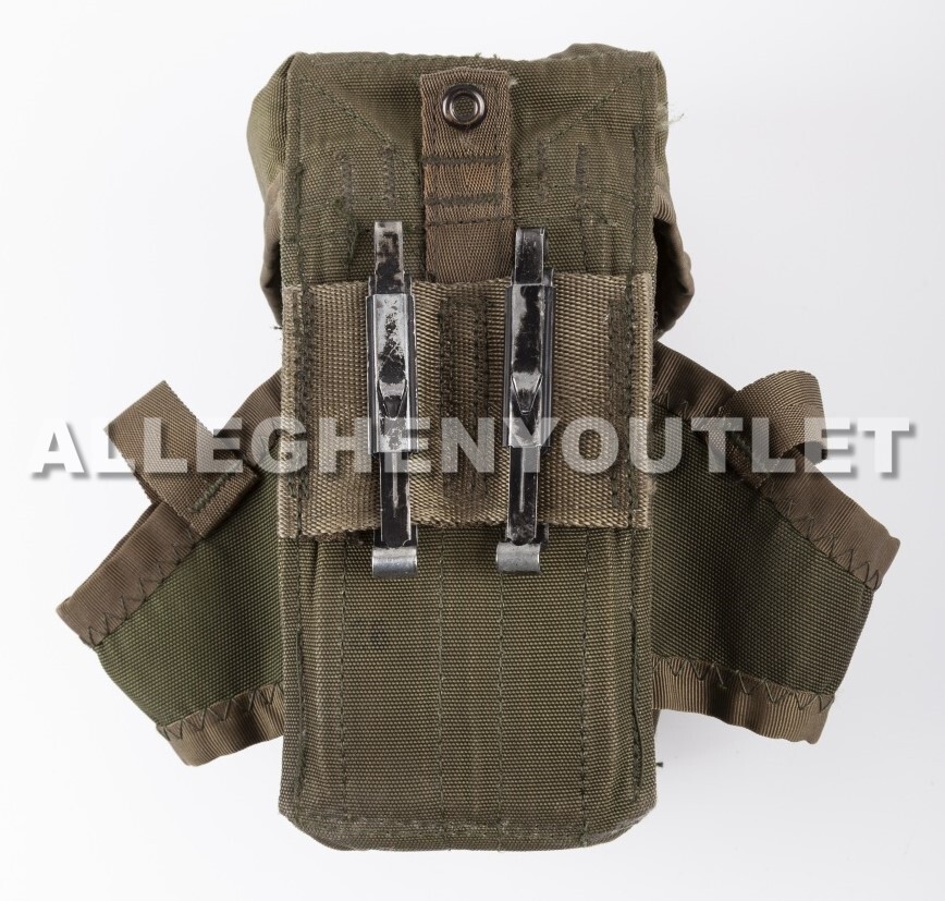 US ARMY ALICE LARGE GREY Buckle Pistol Belt, 2 Ammo Pouches, Suspenders ...