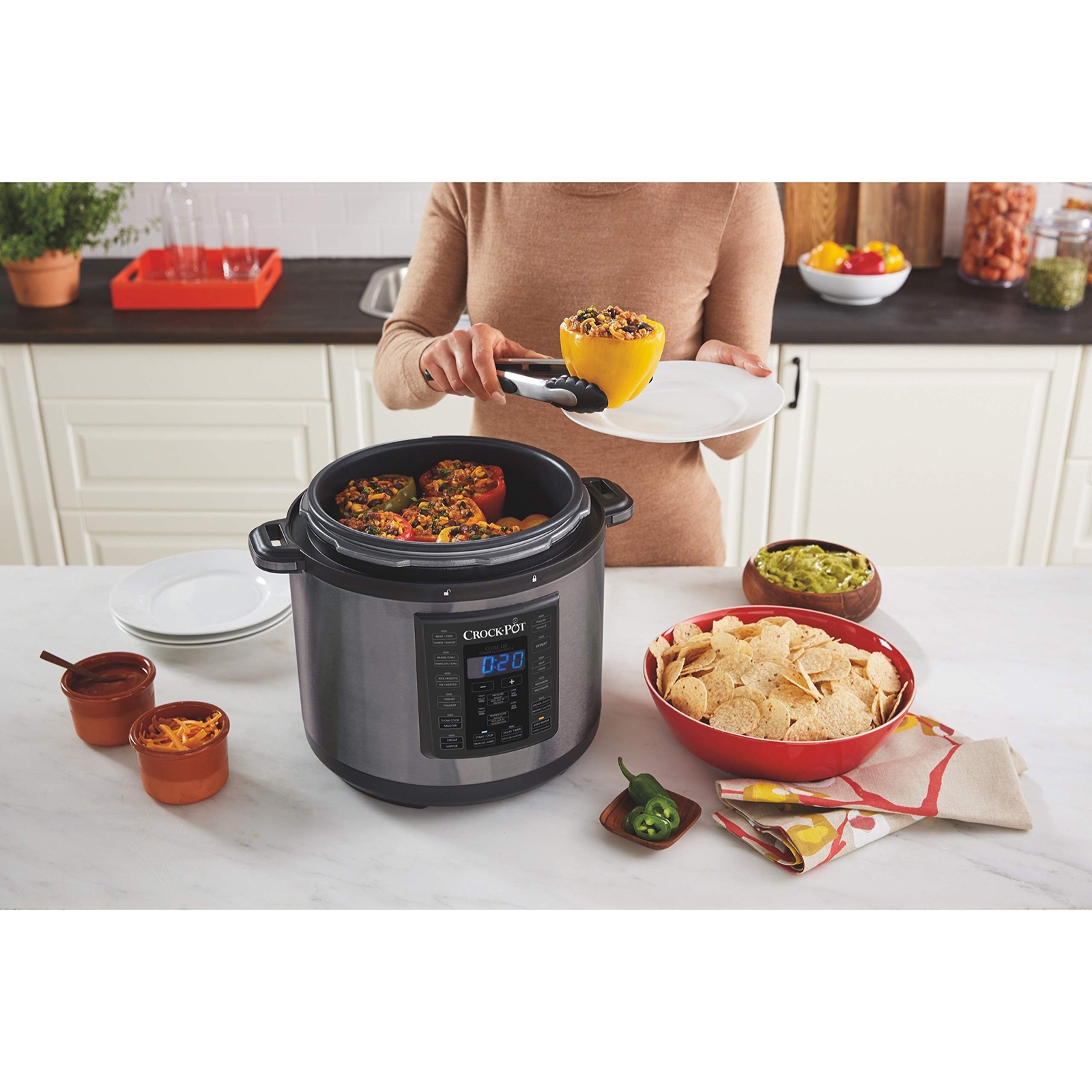 Crock-Pot 6-Quart Multi-Use Express Crock Programmable Slow Cooker and ...