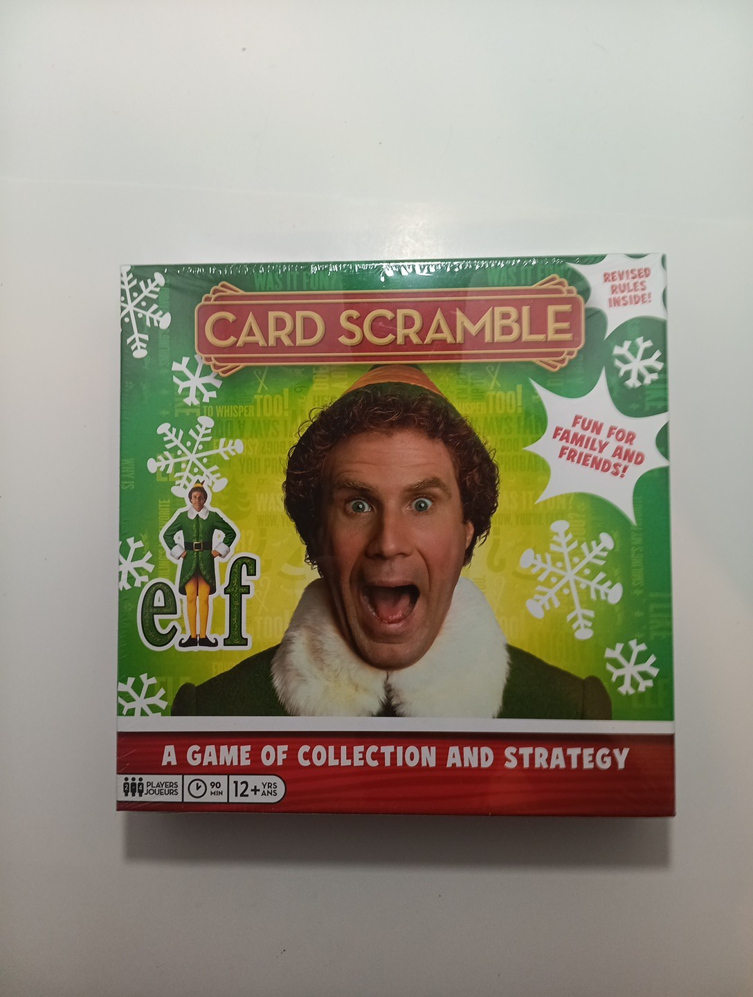 Buddy the Elf Movie Card Scramble Christmas Board Game, New Sealed