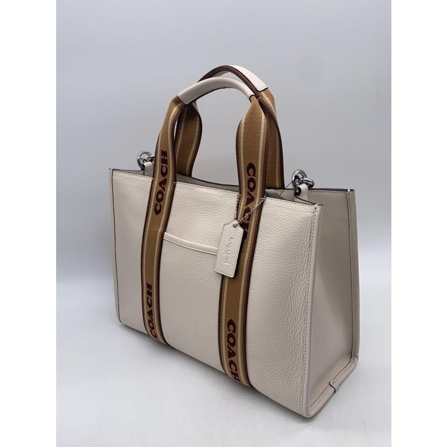 COACH Smith Tote Bag CM067 Leather Beige 424629 Womens | eBay
