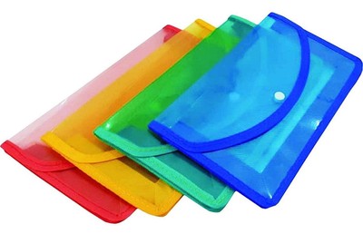 Presents Multipurpose Button Closer Transparent/Clear Folder/Pouch, Bag ...