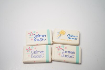 CASHMERE BOUQUET MED COMPLEXION SOAP LOT 4 BARS HOTEL SIZE COLGATE ...