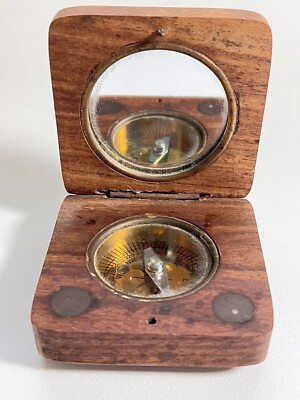 Brass Compass Vintage Replica Wood Compass Handmade Nautical Gift | eBay