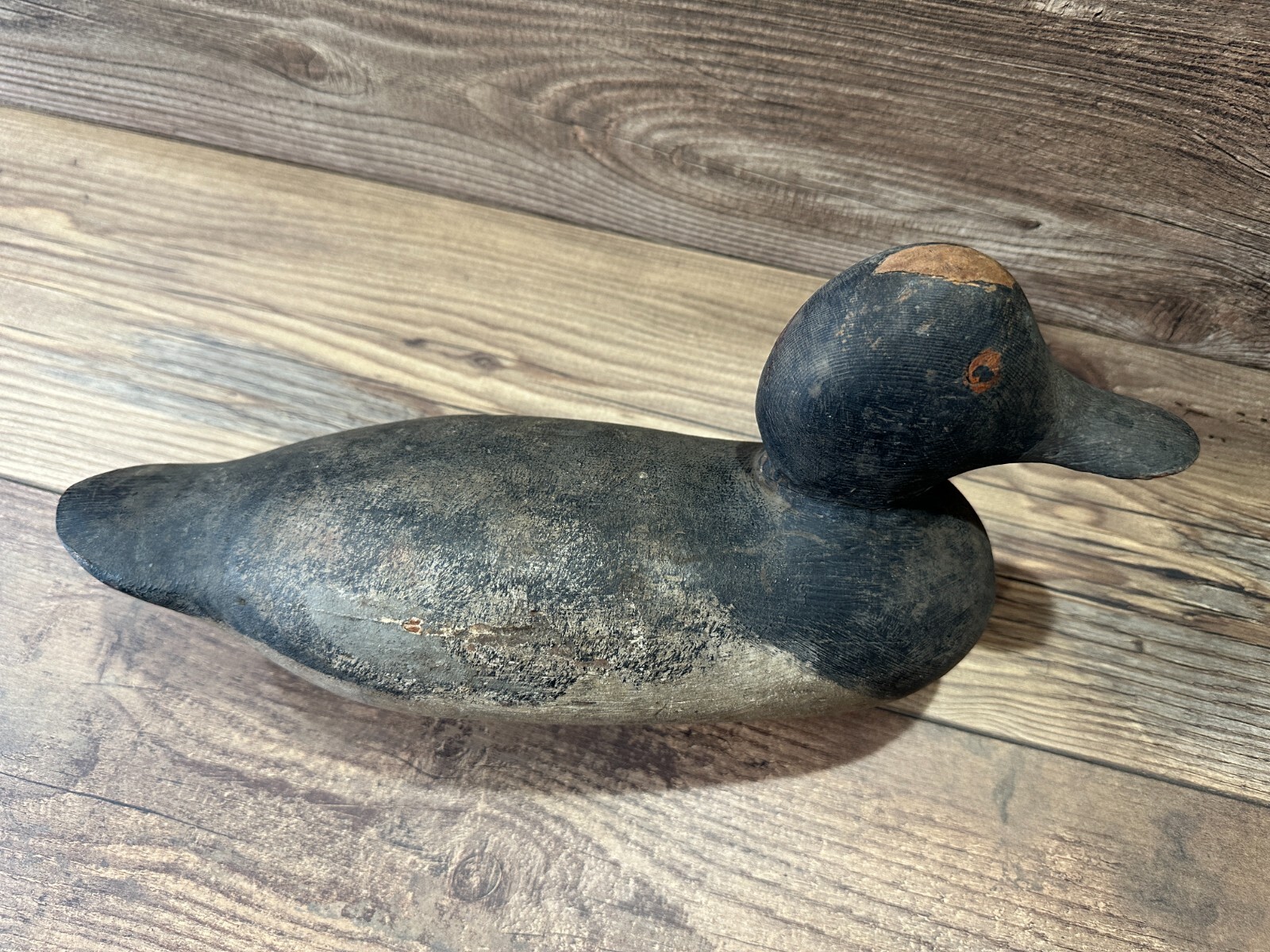 Antique Vintage Wood Duck Decoy **MASON** Scaup Blue Bill Drake ...