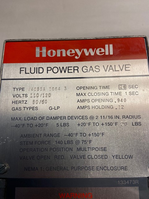 Honeywell Fluid Power Gas Valve V4055a 1064 3 for sale online | eBay