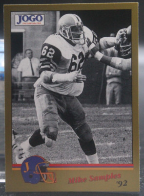 Mike Samples (Hamilton/Drake Bulldogs) - 1992 JOGO CFL #9A | eBay