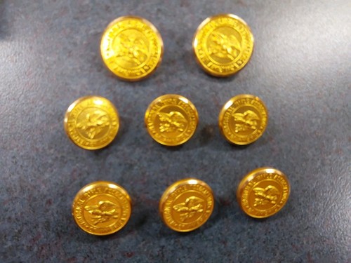 National Rifle Association NRA Goldtone Metal Uniform Shank Button 8 Ct ...