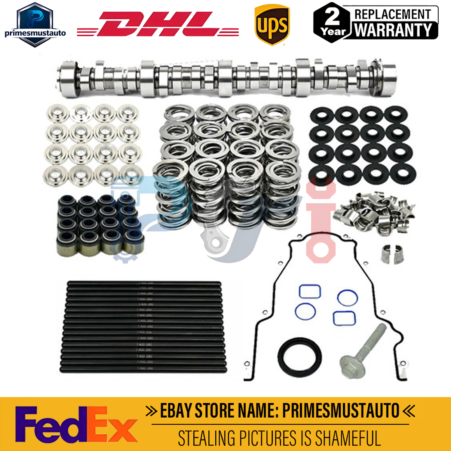 For Tooley Racing LS1 Stage 4 N/A Cam Camshaft Kit LS LS2 5.3 5.7 6.0L ...