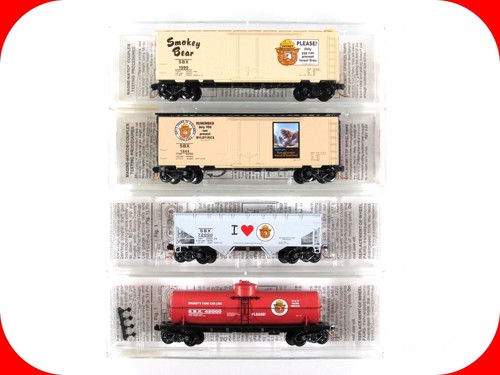 N Scale **SMOKEY BEAR** MoW Forest Fire Prevention 4-Car Set - SBX ...