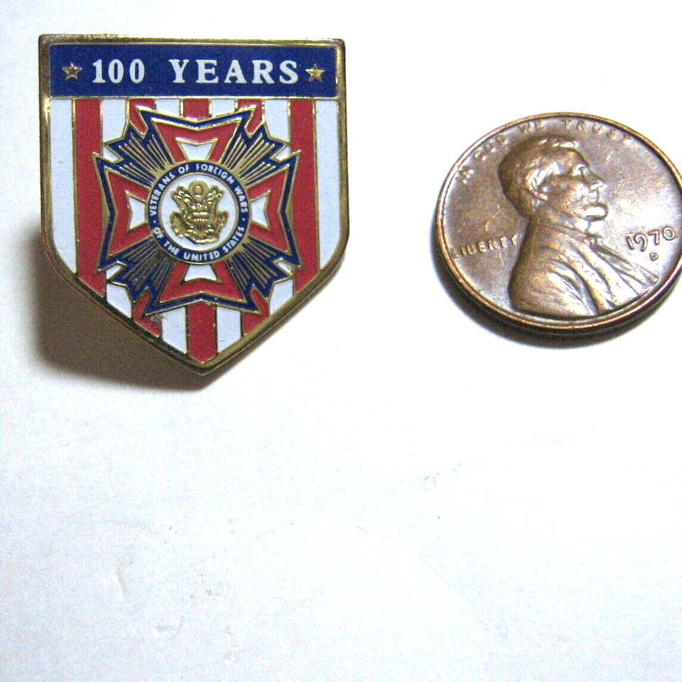 VTG VFW Lapel Pin 100 Years 1899-1999 Veterans of Foreign Wars of the ...