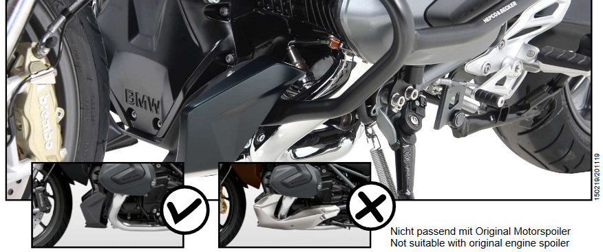 BMW R1250RS (From 2019) Engine Guard - Black HEPCO AND BECKER | eBay