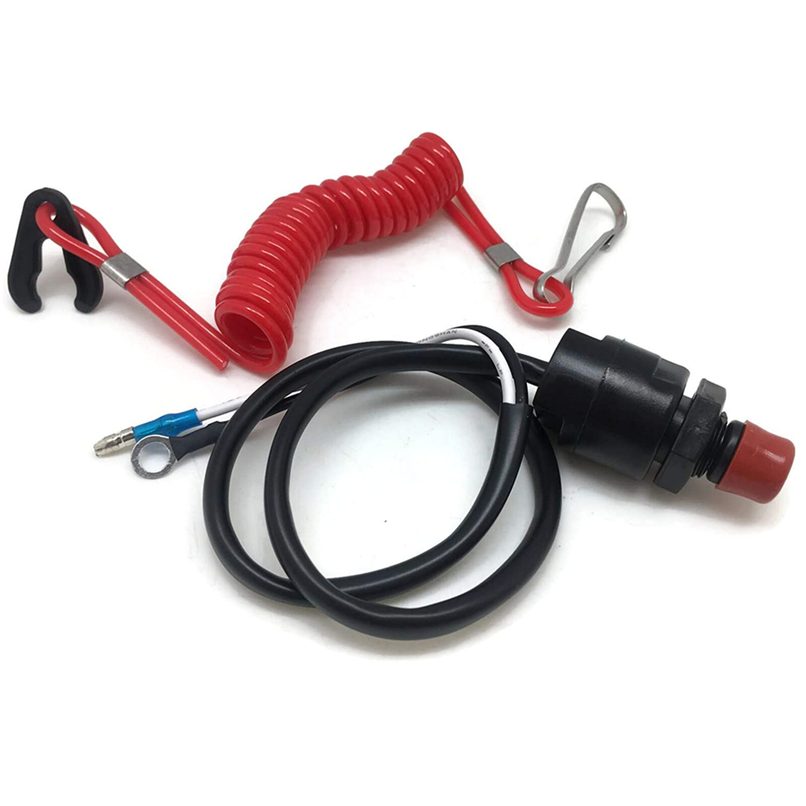 Yamaha Outboard 15 25 30 40 HP Kill Stop Switch Safety Tether Lanyard ...