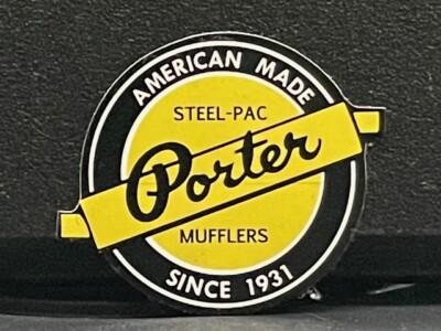 NHRA VRHTF SUPER COOL "PORTER STEEL PAC MUFFLERS SINCE 1931" STICKER 2 ...