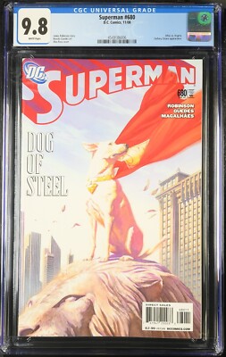Superman #680 CGC 9.8 WP DC Comics 2008 Alex Ross Cover Krypto Low ...