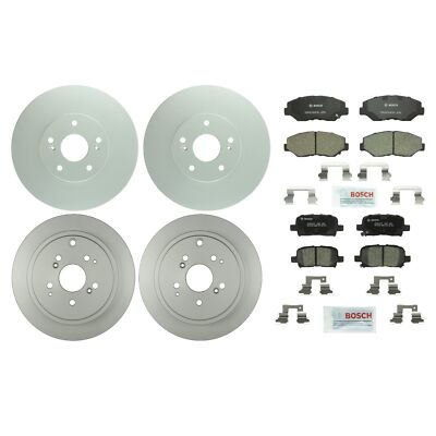 Bosch Front 299mm Rear 313mm Disc Rotors Pads Brake Kit For Honda Pilot ...