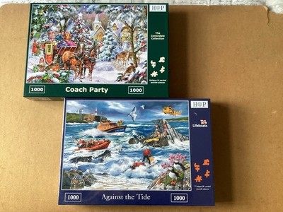 House of Puzzles 1000-Piece Jigsaw Puzzle X2 Coach Party/ Against The ...