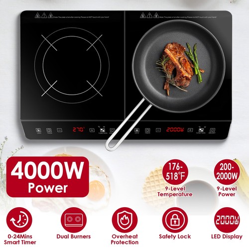 High-Power Electric Induction Cooker Double Burner Hot Plate for ...