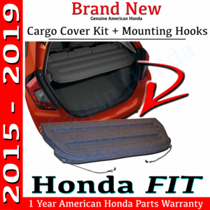 Genuine OEM Honda Fit Black Cargo Cover Kit 2015- 2019 Rear Shelf | eBay