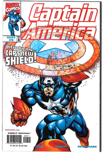 Captain America Comic 9 Cover A First Print 1998 Mark Waid Andy Kubert ...