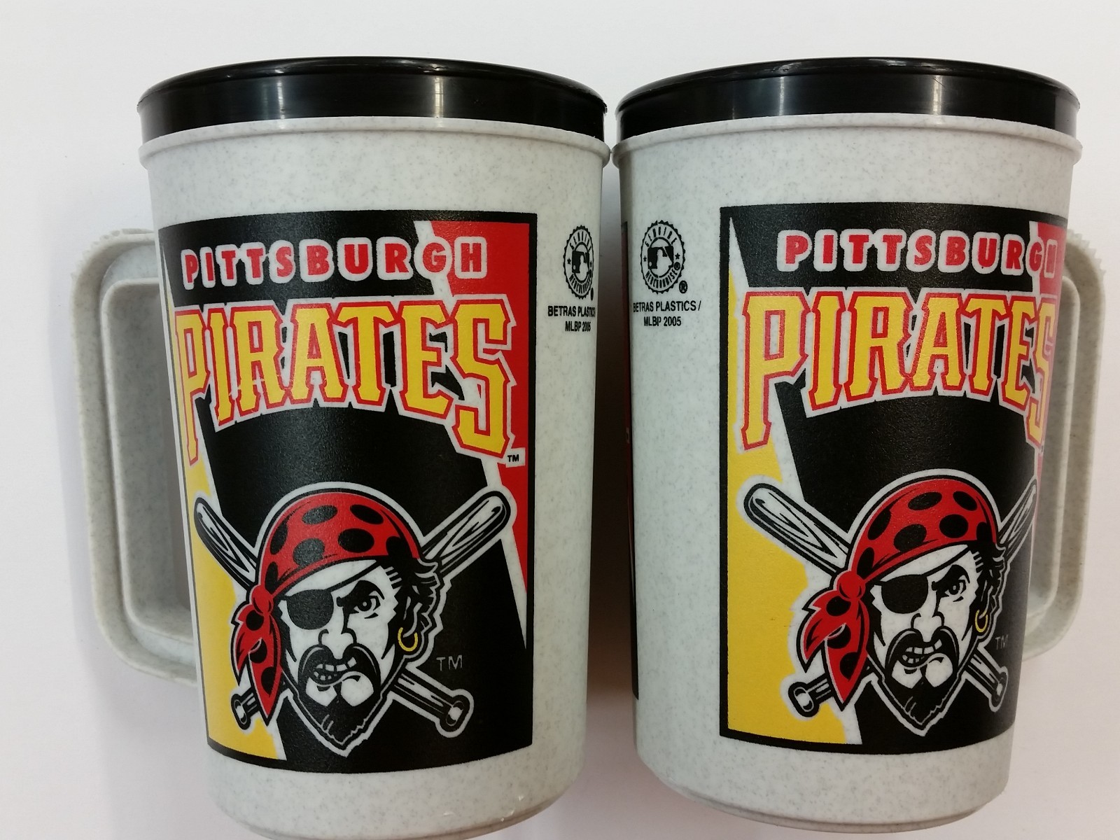 MLB Pittsburgh Pirates 22oz Plastic Mugs, NEW (Set of 2 Mugs) | eBay