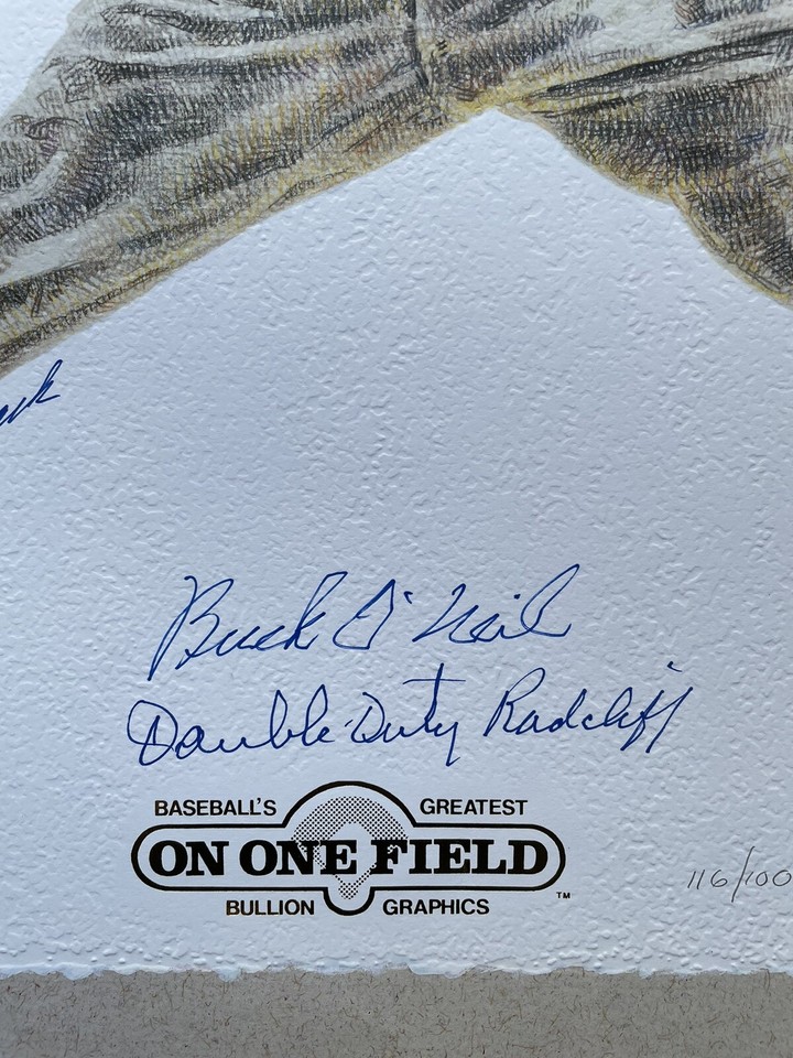 Leon Day Negro leagues AUTOGRAPHED Lithographed Autographed By 68 w 45 ...