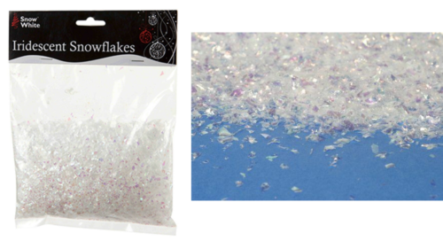 Iridescent 50g Fake Artificial Snow Snowflakes Christmas Xmas Party ...