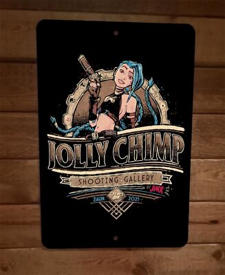 Jolly Chimp Shooting Gallery by Jinx 8x12 Metal Wall Sign Poster | eBay