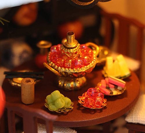 New DIY Miniature Wooden Dollhouse Chinese House Model Kits Handcrafted ...