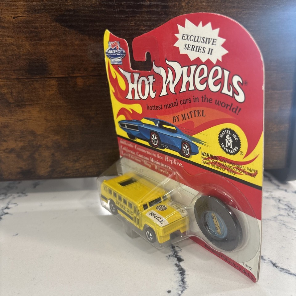 Hot Wheels School Bus 93 Vintage Collection Exclusive Series II Redline ...