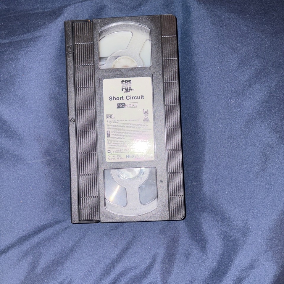 Short Circuit VHS CBS FOX 1986 80s Sci-Fi Robot Vintage Hi-Fi PSO Video ...