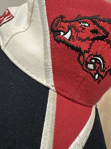 Super RARE- Vintage Arkansas Razorbacks Snapback Jagged Edge Snapback ...