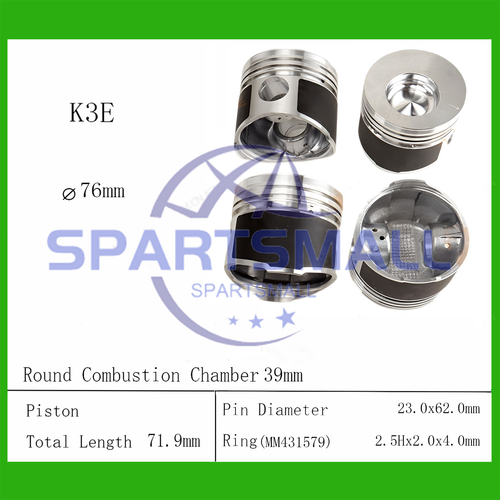 K3E Overhaul Rebuild Kit for Mitsubishi K3E Engine CASE 234 235 Tractor ...