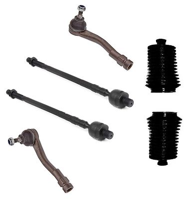 For Koleos / Qashqai Inner & Outer Tie Rod Ends Steering Track Rods ...