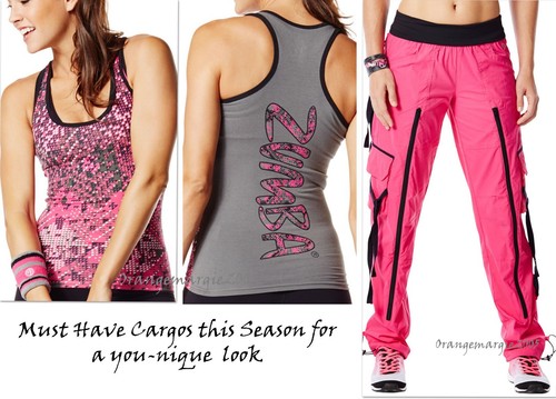 Zumba 2 Pc.Set!! Top of the Line CARGO PANTS + RACERBACK TANK Top DANCE ...