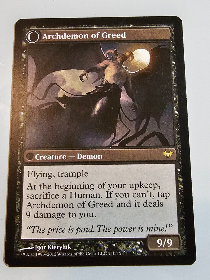 Ravenous Demon / Archdemon of Greed 71/158 Magic The Gathering MTG | eBay