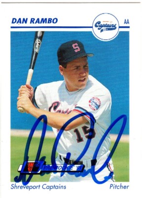Dan Rambo Autograph 1991 Line Drive Pre-Rookie AA Auto Card GIANTS ...