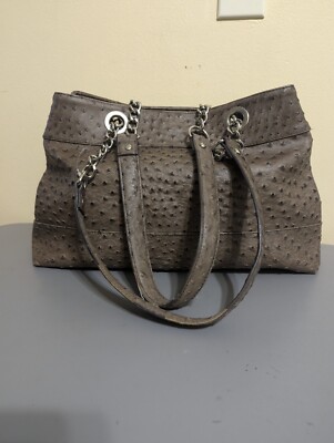 Faux Ostrich Skin Shoulder Handbag | eBay