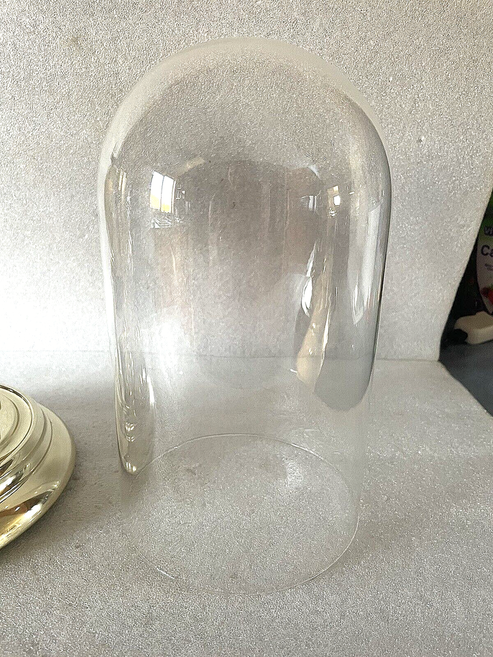 Vintage Elgin Glass Dome Rotating Pendulum Quartz Anniversary Clock ...