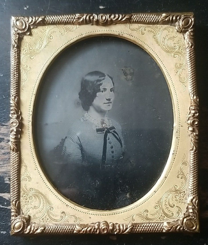 Tin Type Photograph Pretty Woman Girl Domestic Studio Portrait | eBay