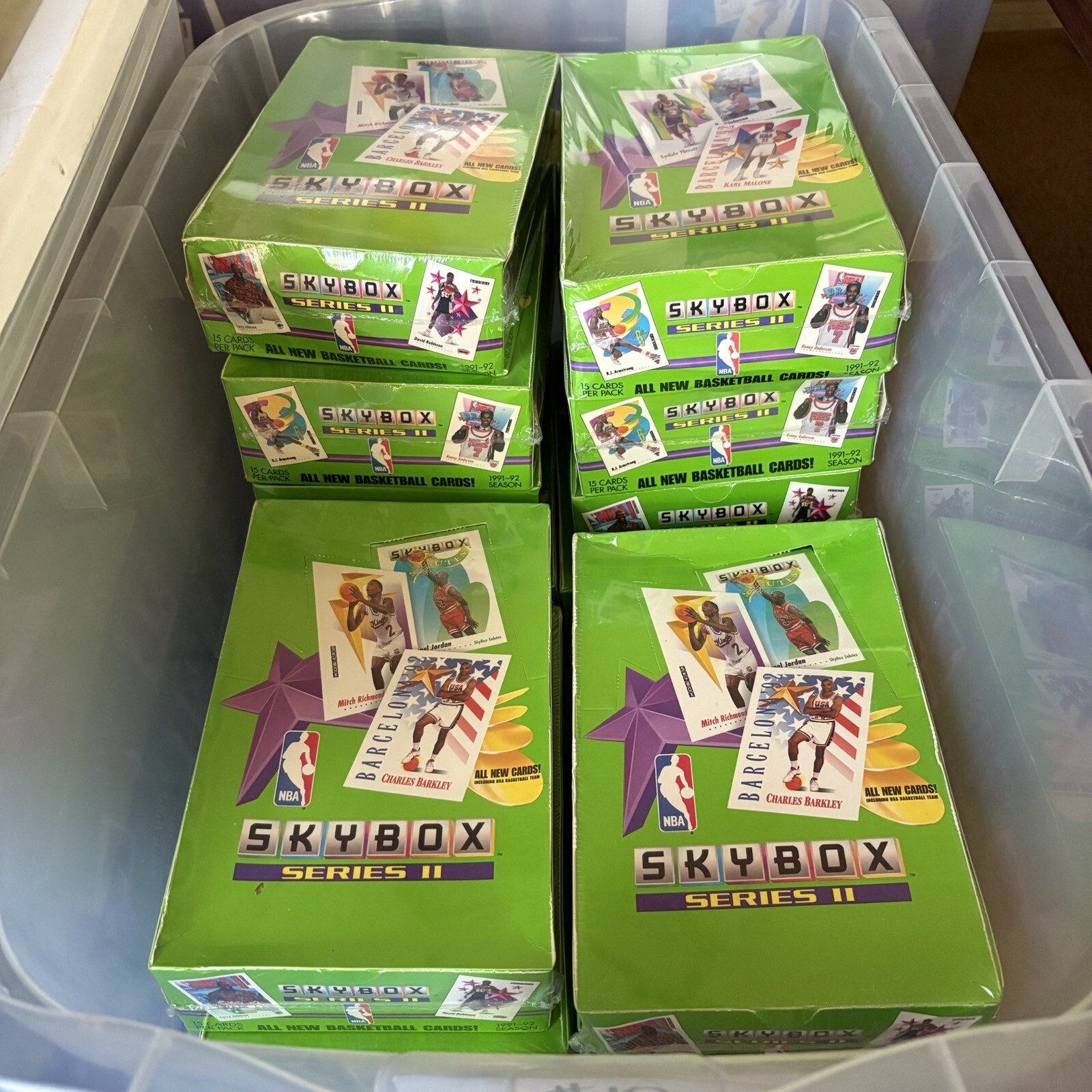 1991-92 Skybox series 2 basketball FACTORY SEALED boxes Michael Jordan ...