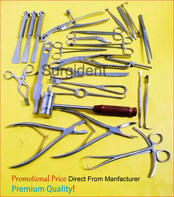 Basic Orthopedic Surgery Set of 25 Pcs Surgical Forceps Veterinary ...