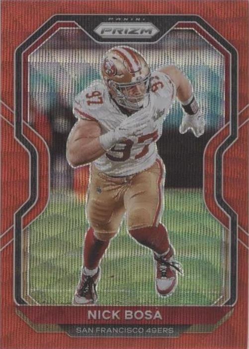 2020 Panini Prizm - Nick Bosa #285 Red Wave Prizm /149 for sale online ...