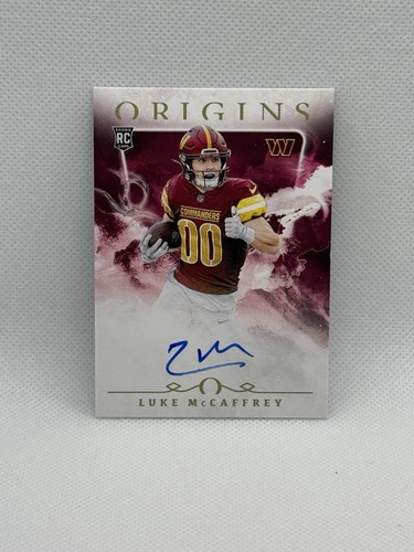 2024 Panini Origins Luke McCaffrey Commanders Rookie On Card Auto Card ...