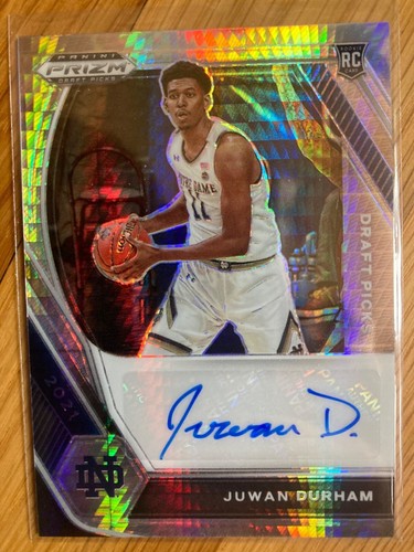 2021 Panini Prizm Draft Picks Juwan Durham Draft Picks Rookie Auto ...