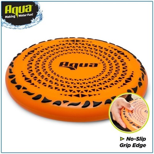 Aqua Gripped Flying Disc No Slip Heavy Weight Precision Flight Water ...