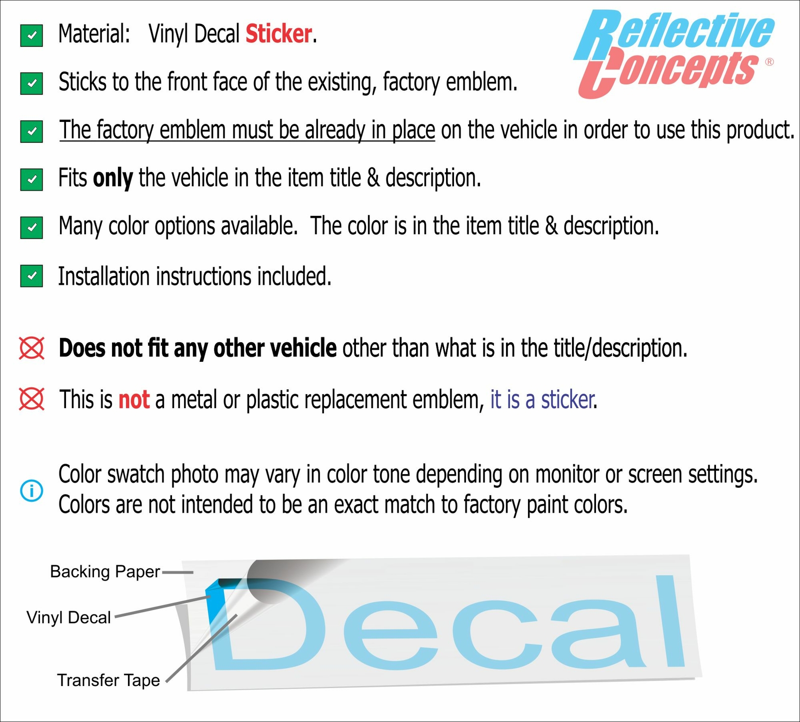 SCAT PACK Grille Emblem Overlay Decal Stickers for Dodge Charger – La ...