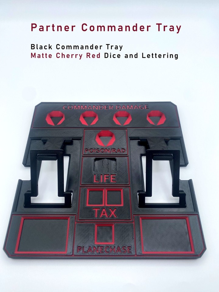 Partner Commander Tray designed to assist in tracking MTG Commander ...