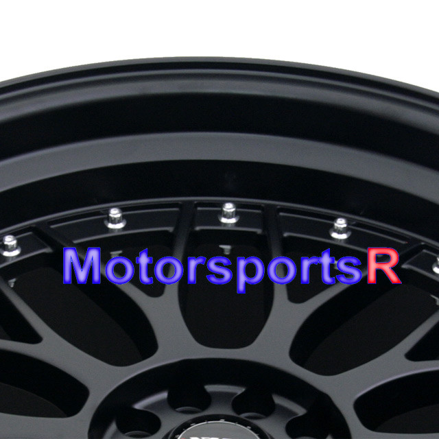 XXR 521 18 Flat Black Lip Rims Wheels Staggered 5x114.3 Stance ...
