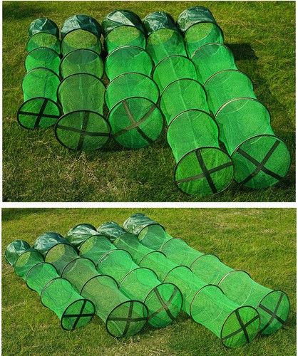 Foldable Nylon Fishing Basket Fish Live Well Net Mesh Fishing Bait ...