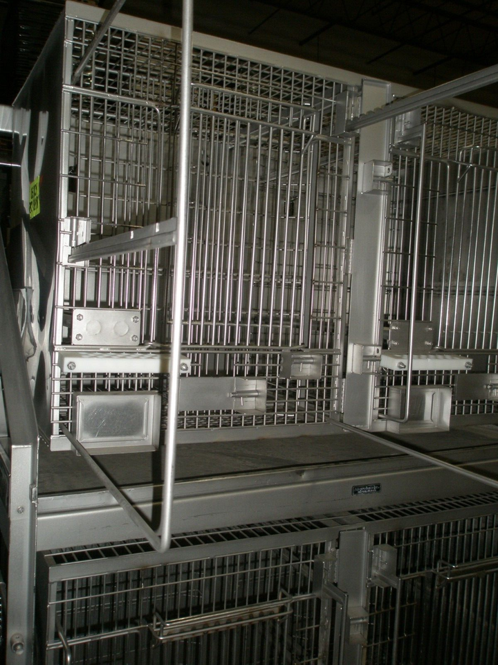 4 COMPARTMENT PRIMATE- MONKEY- ANIMAL CAGE - LAB PRODUCTS STAINLESS | eBay
